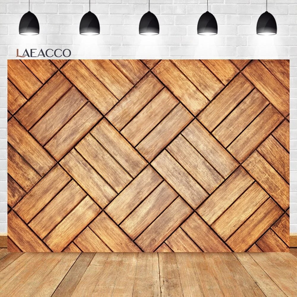 Laeacco Rustic Texture Brown Wood Photography Backdrop Vintage Seamless ...