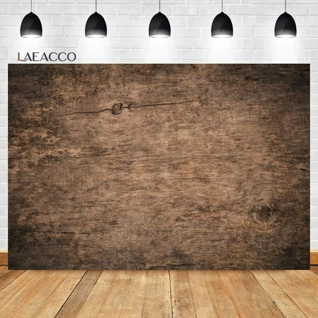Laeacco Rustic Texture Brown Wood Photography Backdrop Vintage Seamless ...