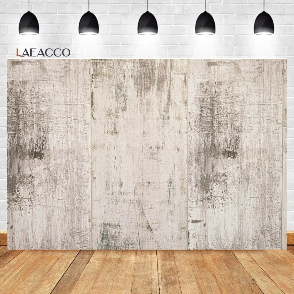 Laeacco Rustic Texture Brown Wood Photography Backdrop Vintage Seamless ...