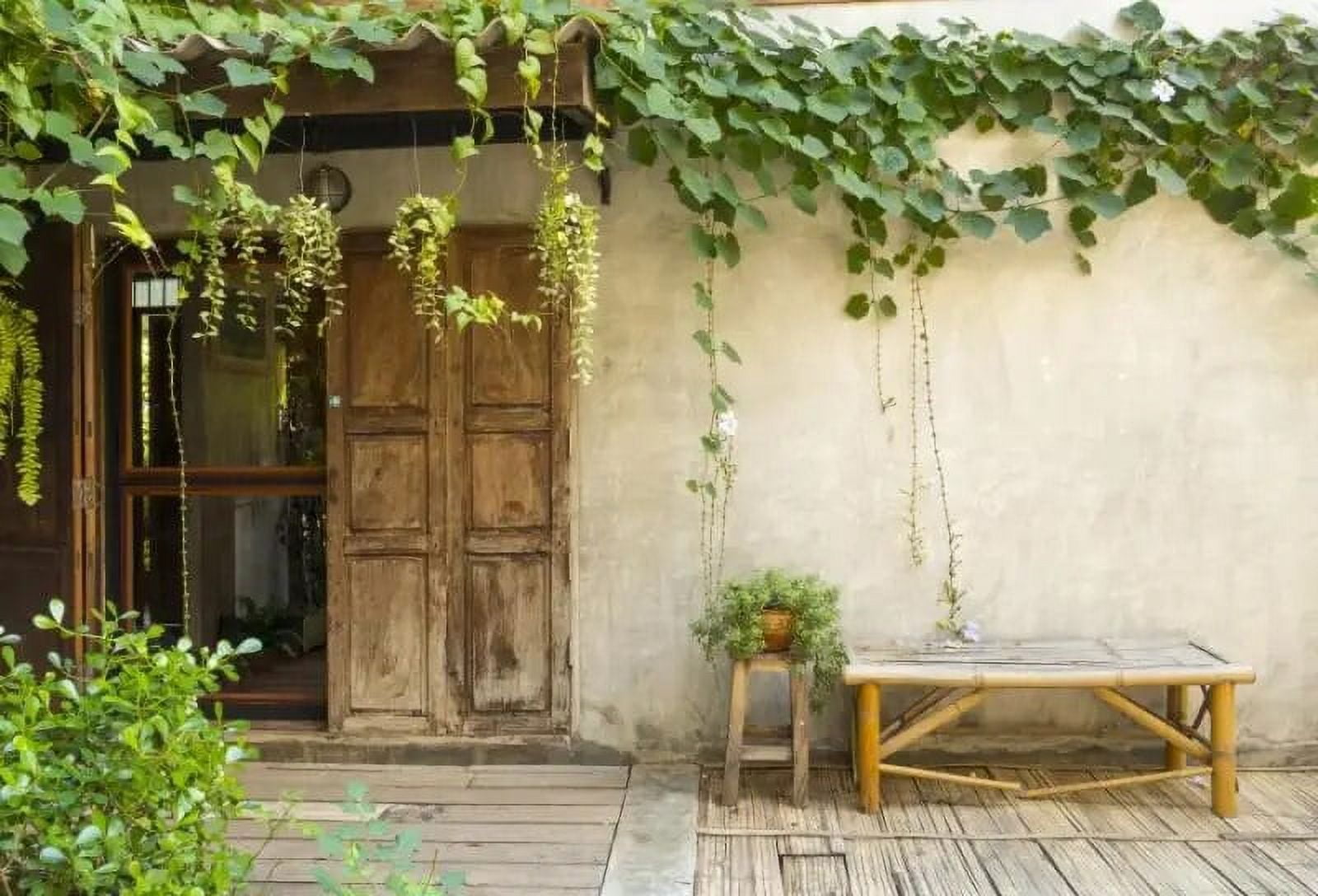 Laeacco Rustic Wood House Photocall Photography Background Spring ...