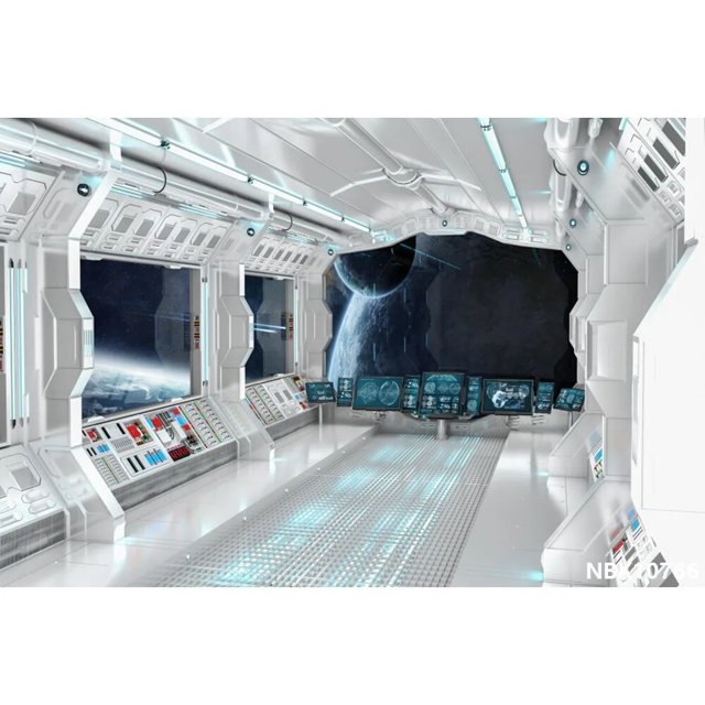 Laeacco Space Universe Photocall Spaceship Photography Backgrounds ...