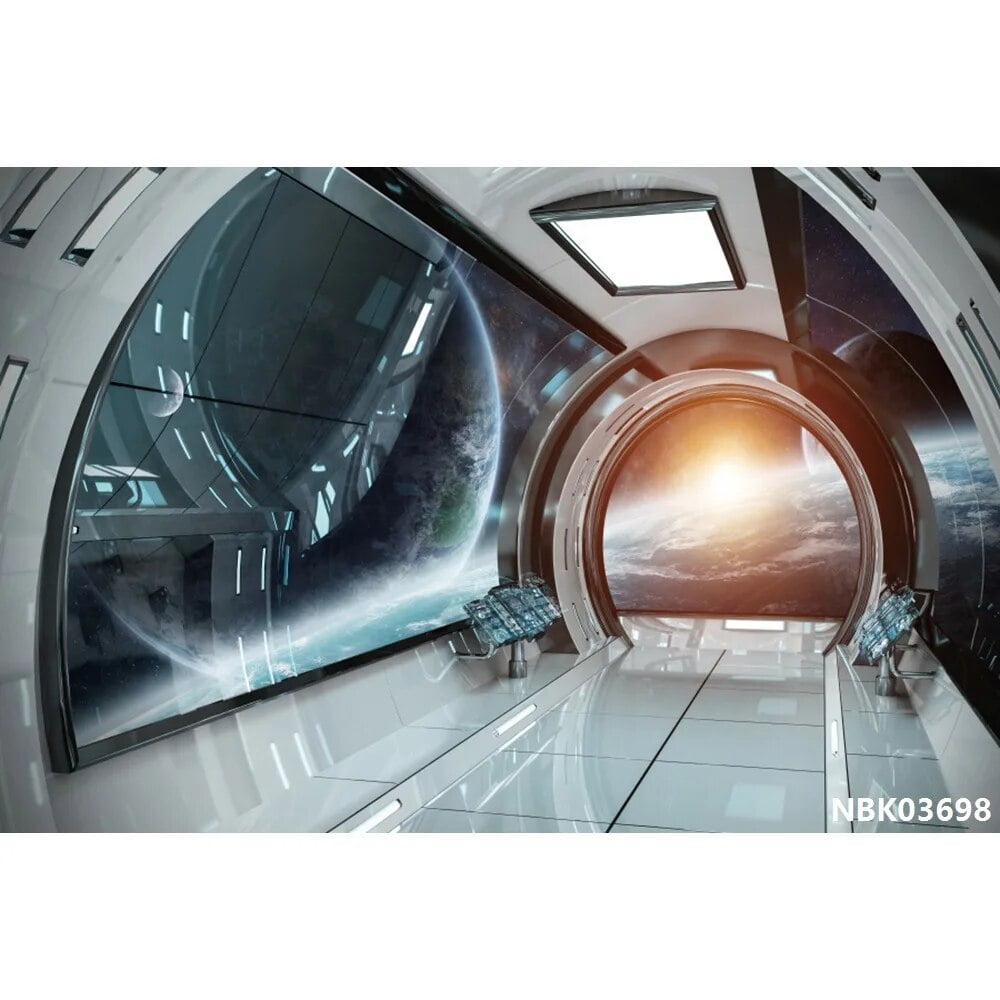 Laeacco Space Universe Photocall Spaceship Photography Backgrounds ...