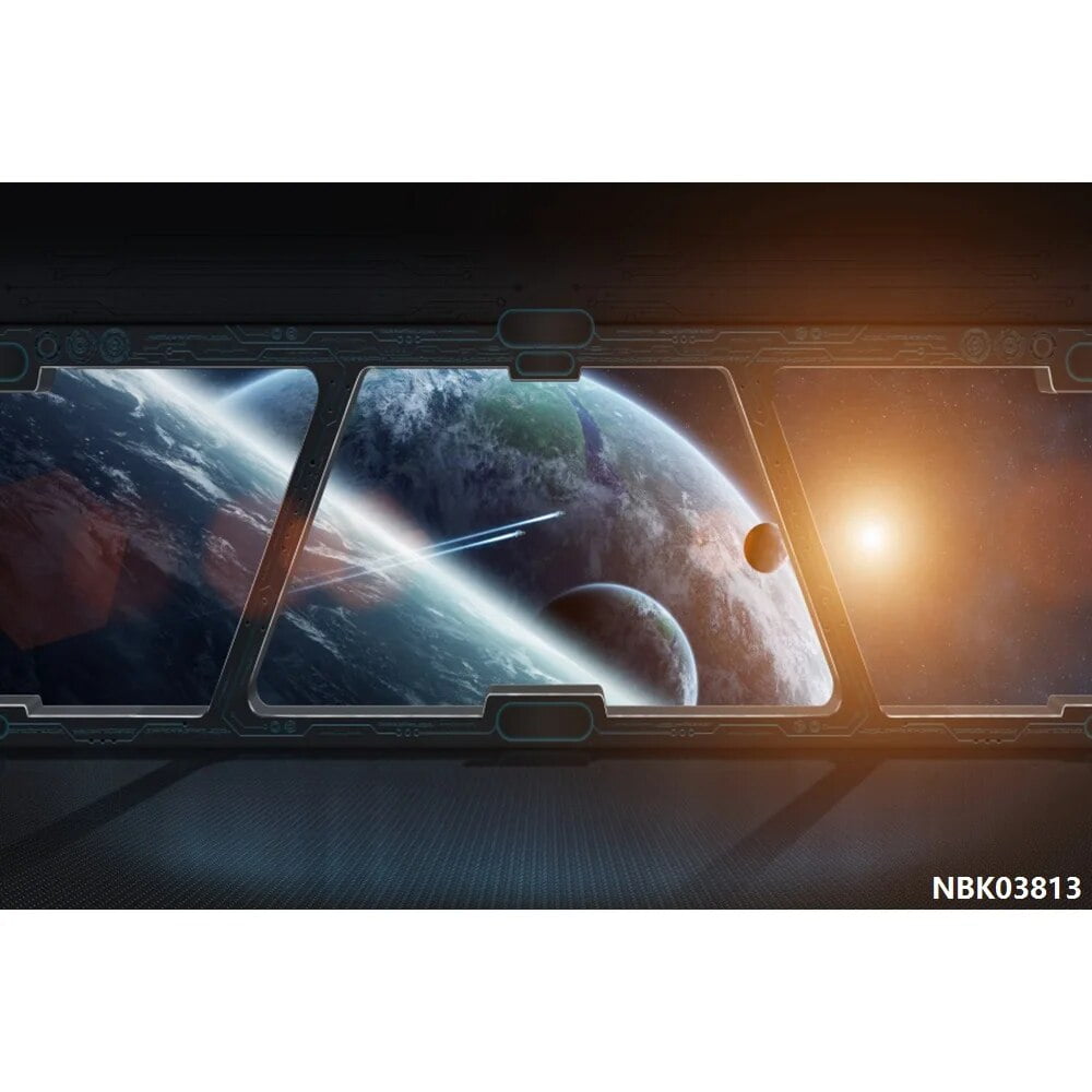 Laeacco Space Universe Photocall Spaceship Photography Backgrounds ...