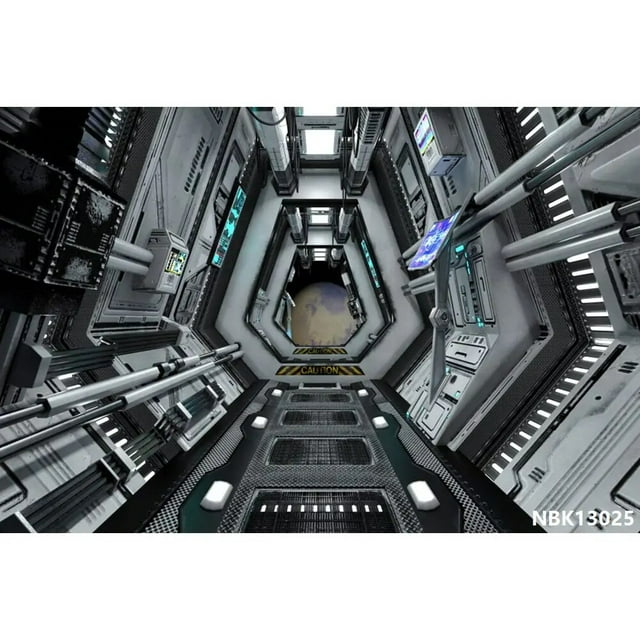 Laeacco Space Universe Photocall Spaceship Photography Backgrounds ...