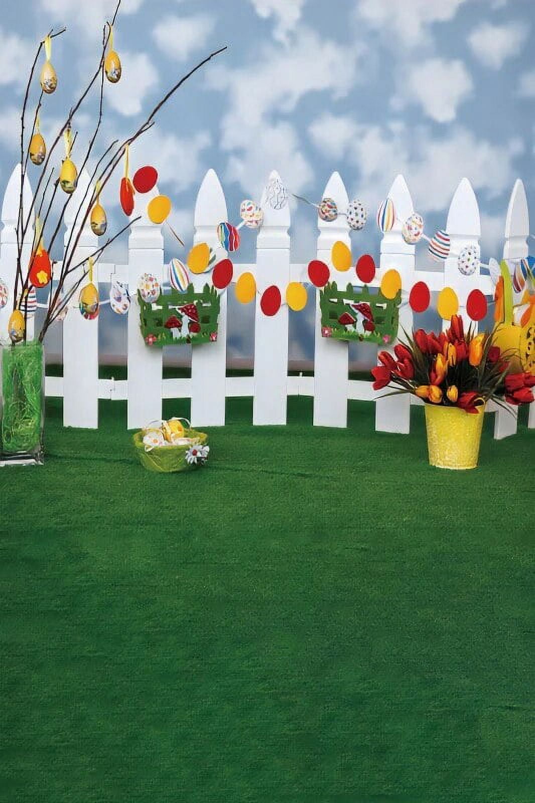 Laeacco Spring Easter Photo Photography Backdrops Green Grass Cute ...