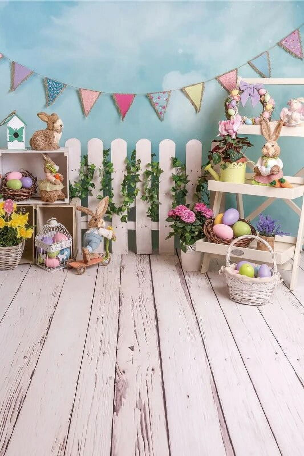 Laeacco Spring Easter Photo Photography Backdrops Green Grass Cute ...