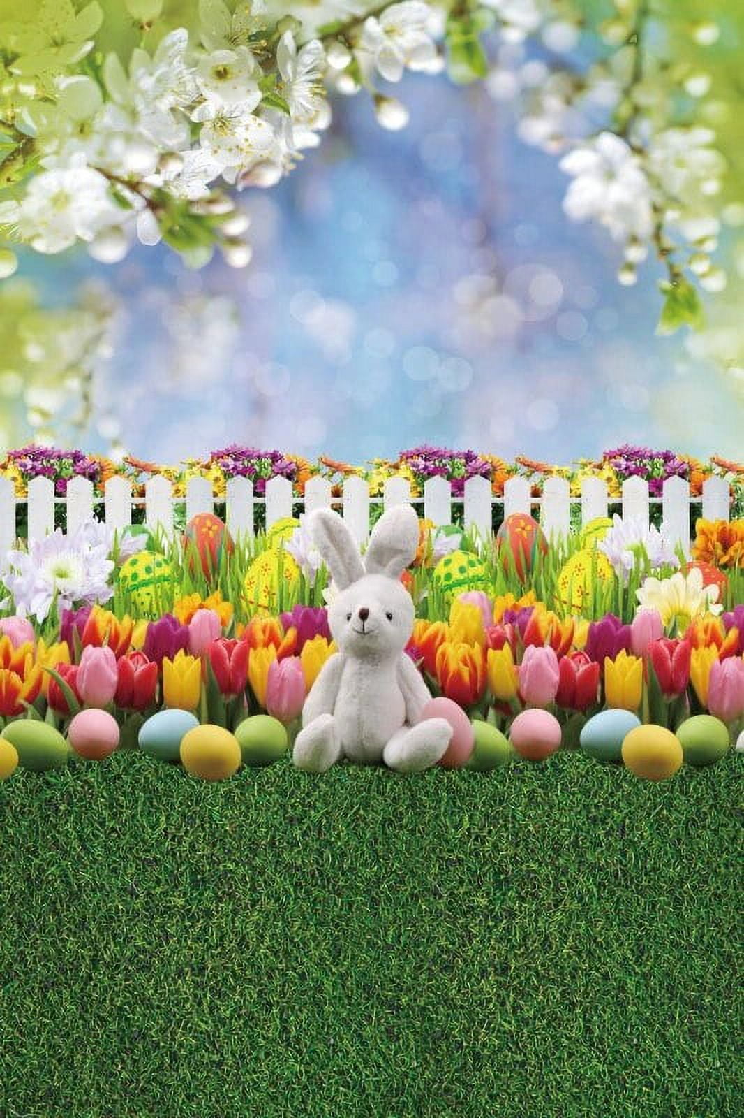 Laeacco Spring Easter Photo Photography Backdrops Green Grass Cute ...