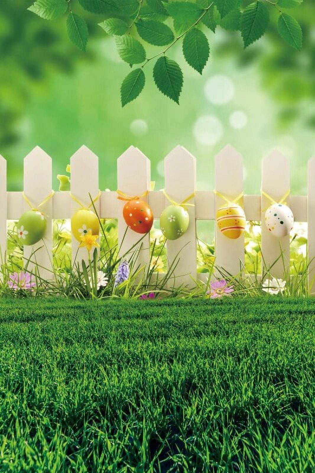 Laeacco Spring Easter Photo Photography Backdrops Green Grass Cute ...