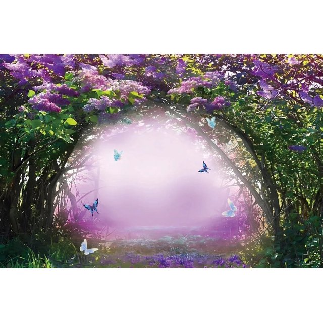 Laeacco Spring Garden Photo Backdrop Ivy Green Leaf Wall Flower Field ...