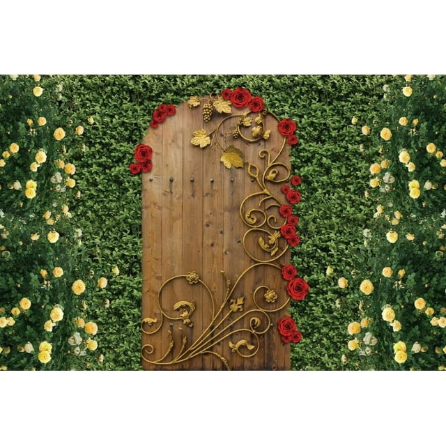 Laeacco Spring Garden Photo Backdrop Ivy Green Leaf Wall Flower Field ...