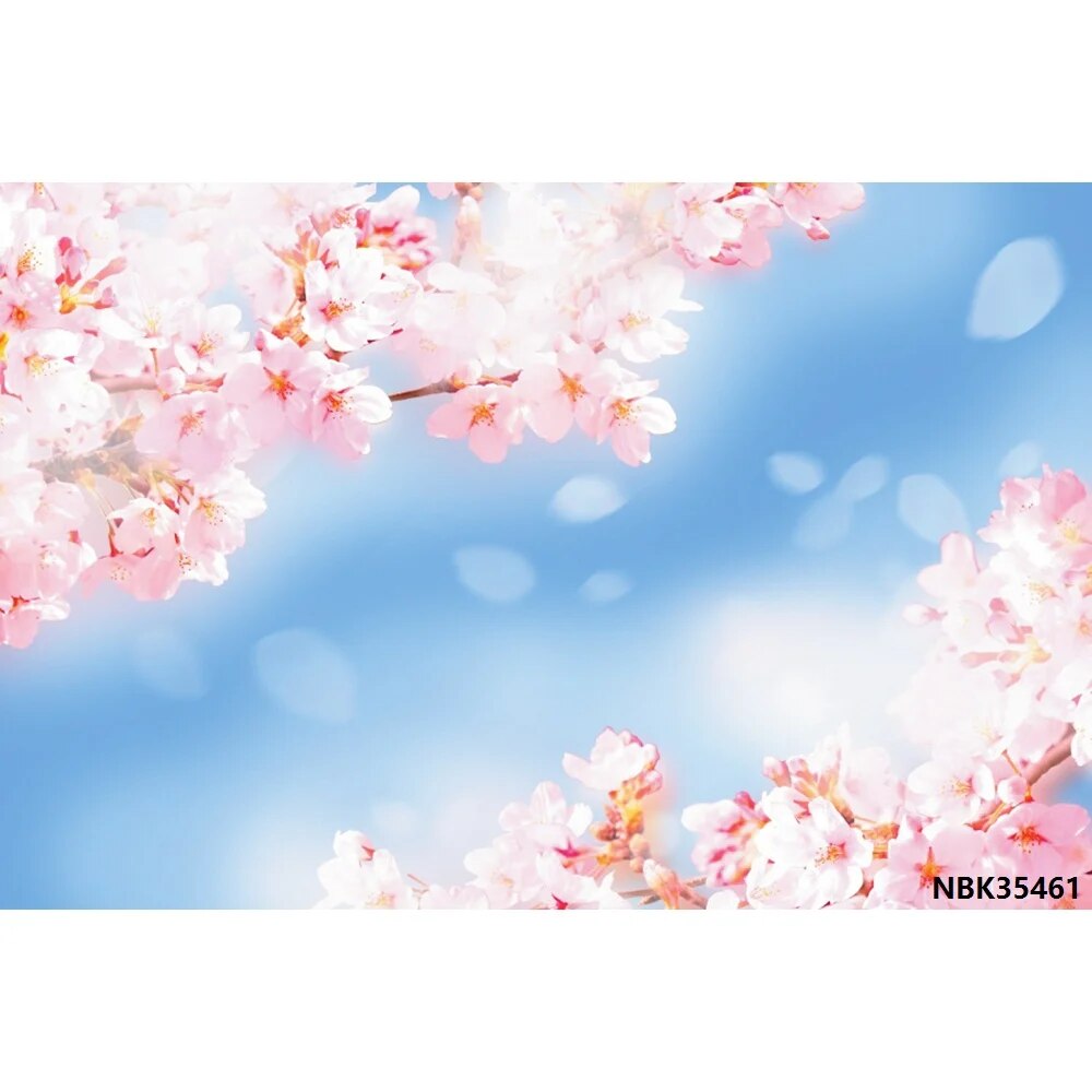 Laeacco Spring Photophone Flowers Blossom Bokeh Photography Backdrops ...