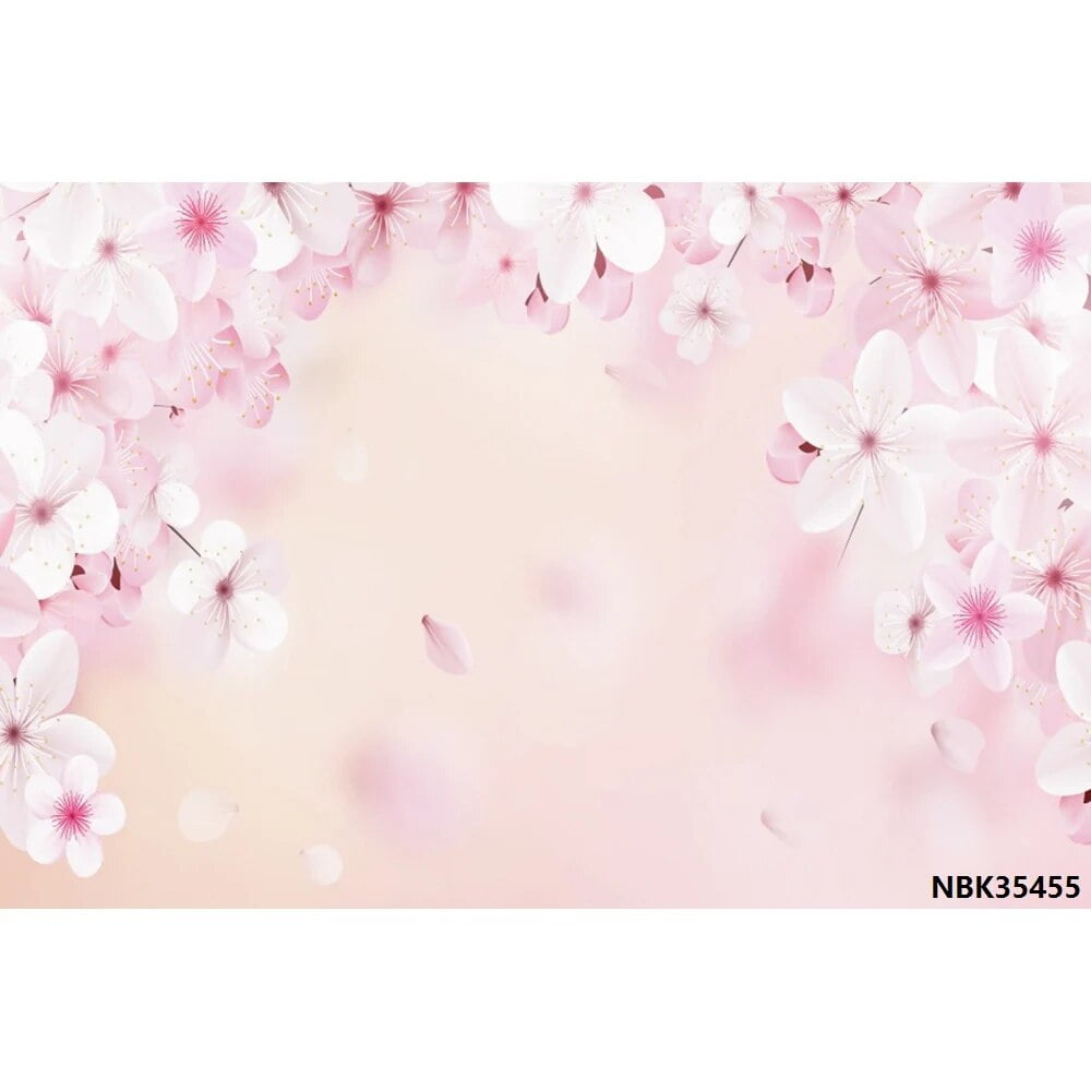 Laeacco Spring Photophone Flowers Blossom Bokeh Photography Backdrops ...