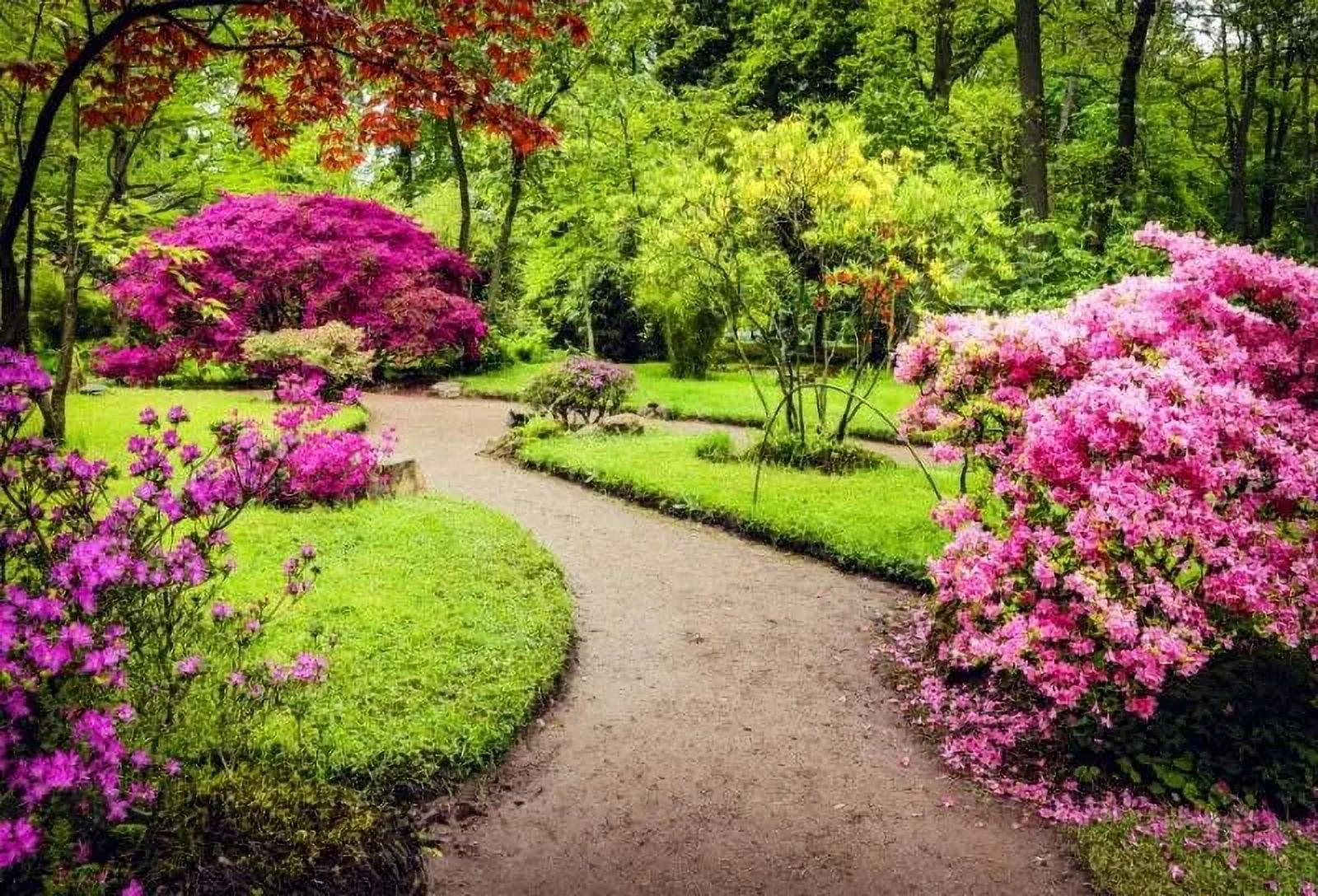 Laeacco Spring Secret Garden Photography Backdrop Colorful Flower Floral Blossom Baby Shower ...