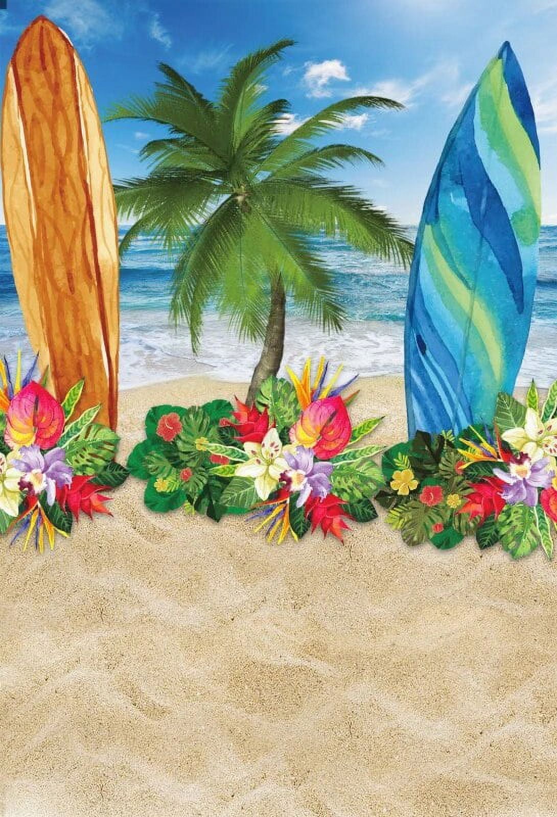 Laeacco Summer Tropical Seaside Beach Photo Backdrop Dusk Sand Castle ...