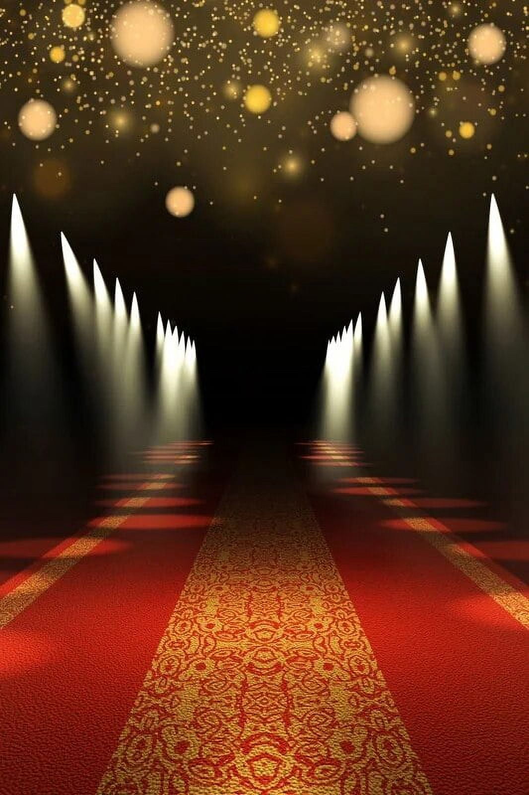 Laeacco Theme Party Backdrops Red Ceremony Carpet Stage Luxurious ...