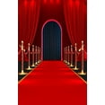 Laeacco Theme Party Backdrops Red Ceremony Carpet Stage Luxurious ...