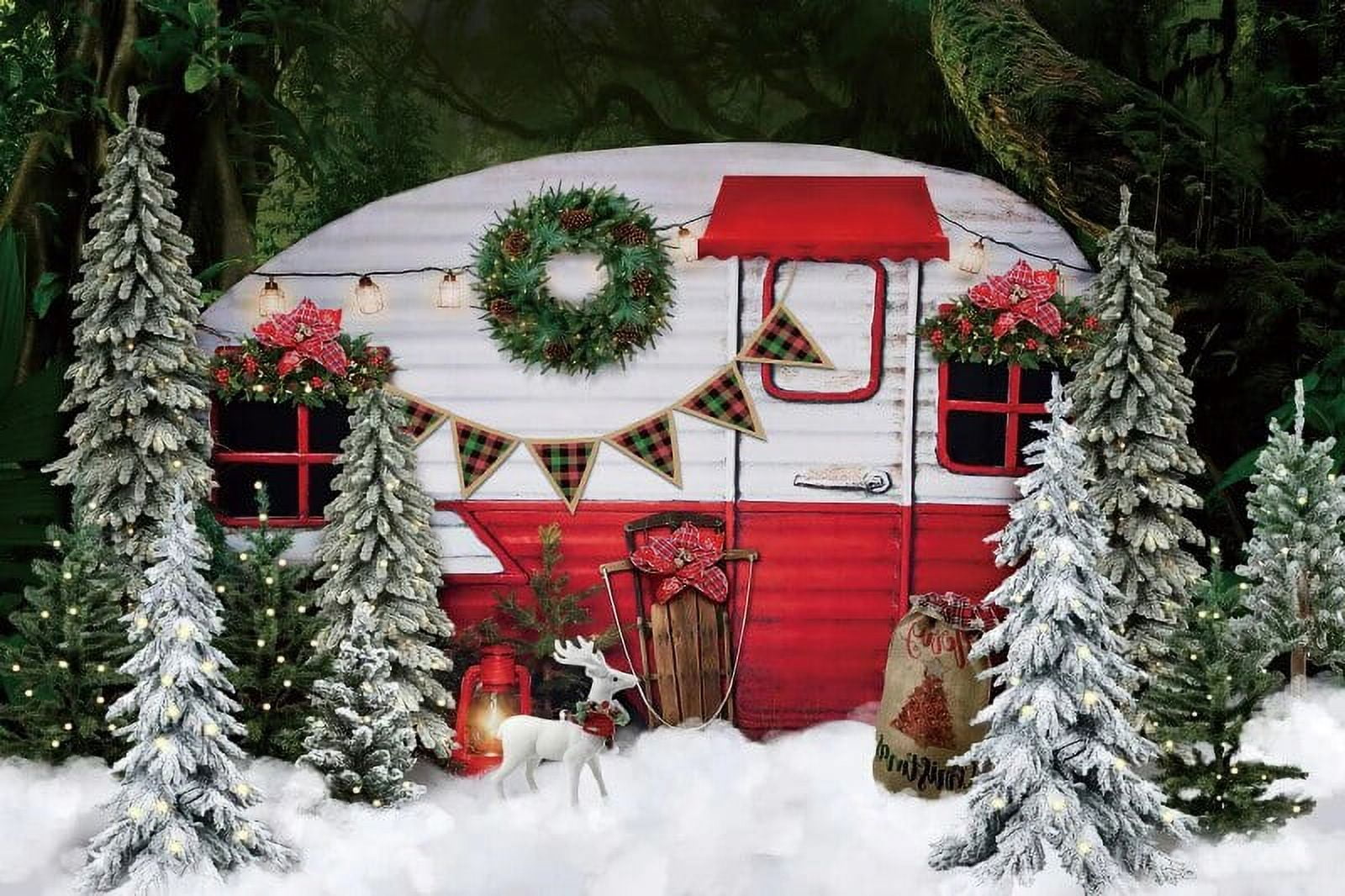 Laeacco Tropical Sea Seaside Ocean Backdrop Beach Party Wave Natural Scene Merry Christmas ...