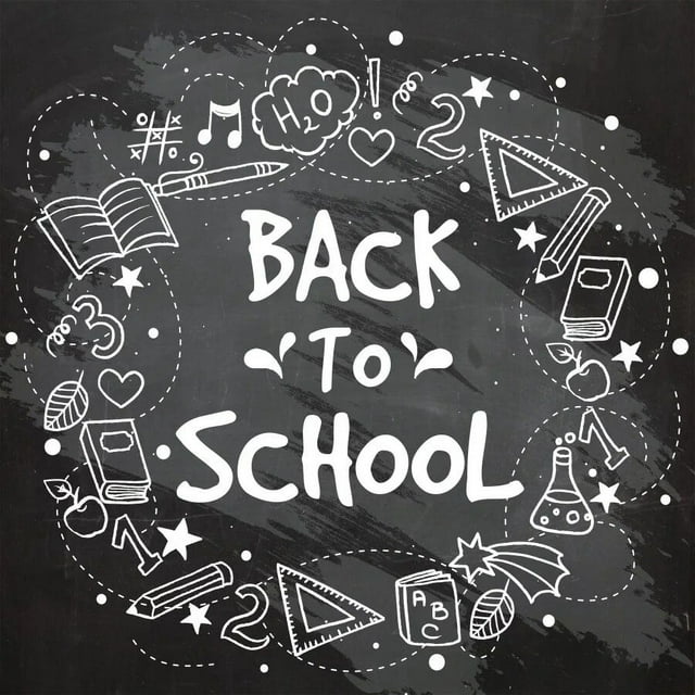 Laeacco Vinyl Photography Backgrounds Back to School Backdrops ...