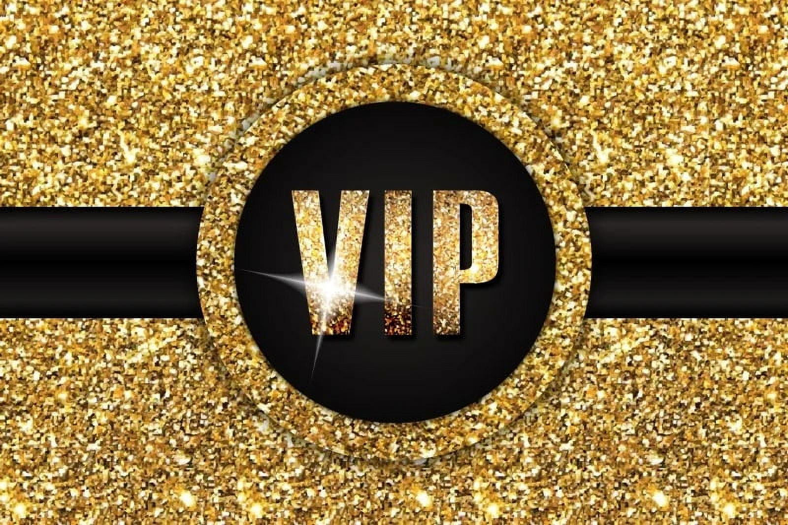 Laeacco Vip Party Photocall Black Golden Sequins Polka Dots Customized ...