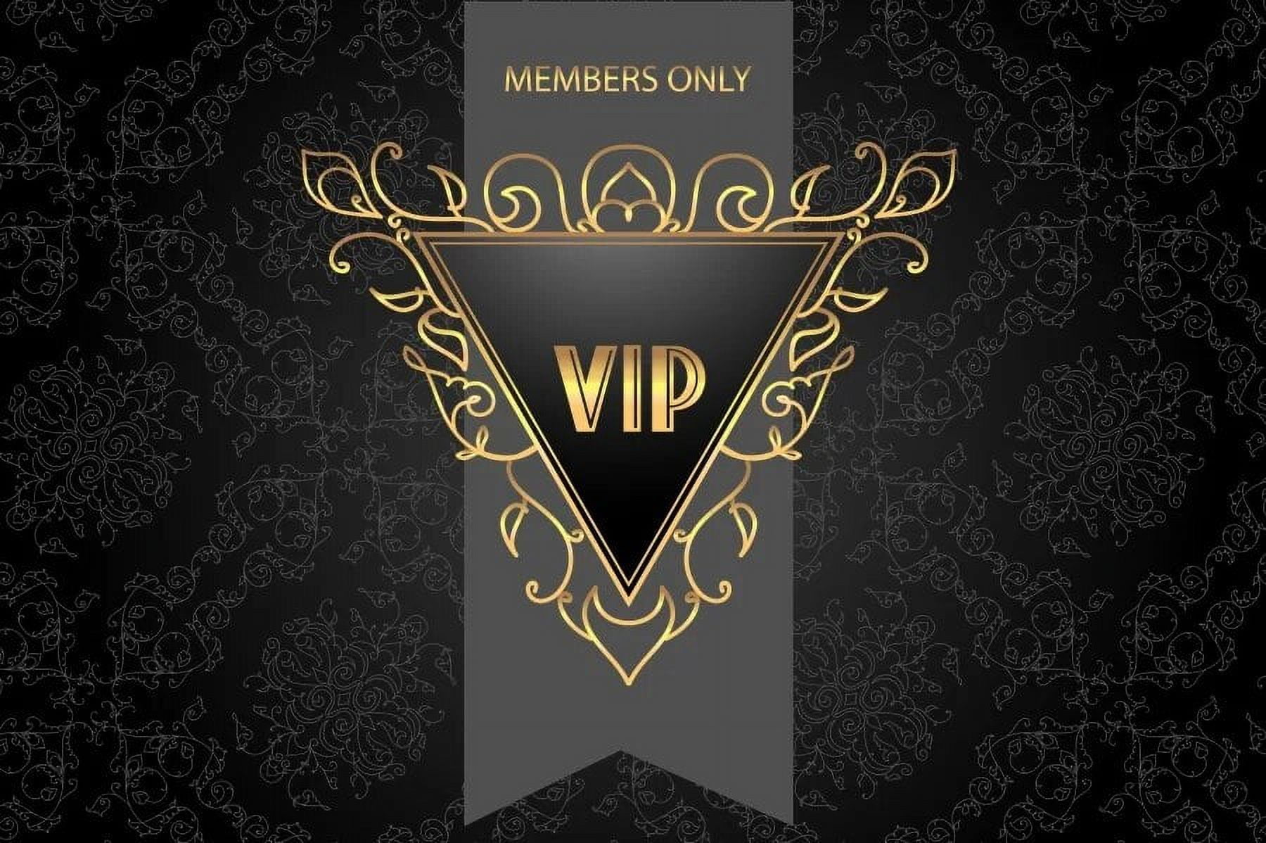 Laeacco Vip Party Photocall Black Golden Sequins Polka Dots Customized ...