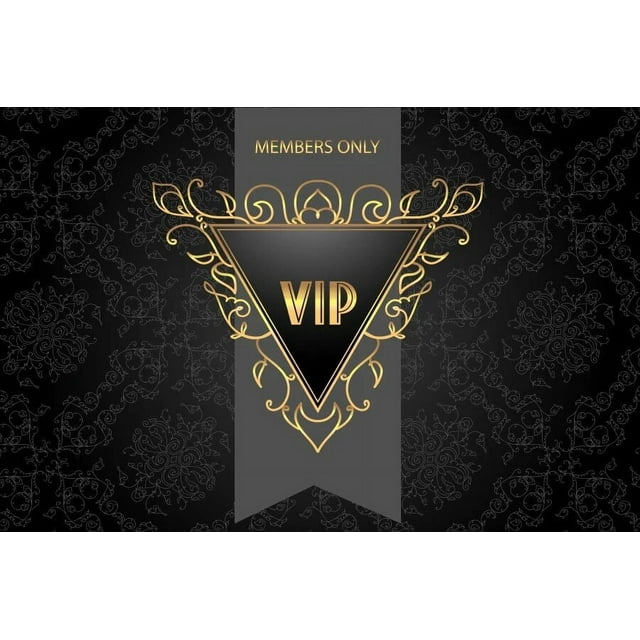 Laeacco Vip Party Photocall Black Golden Sequins Polka Dots Customized ...