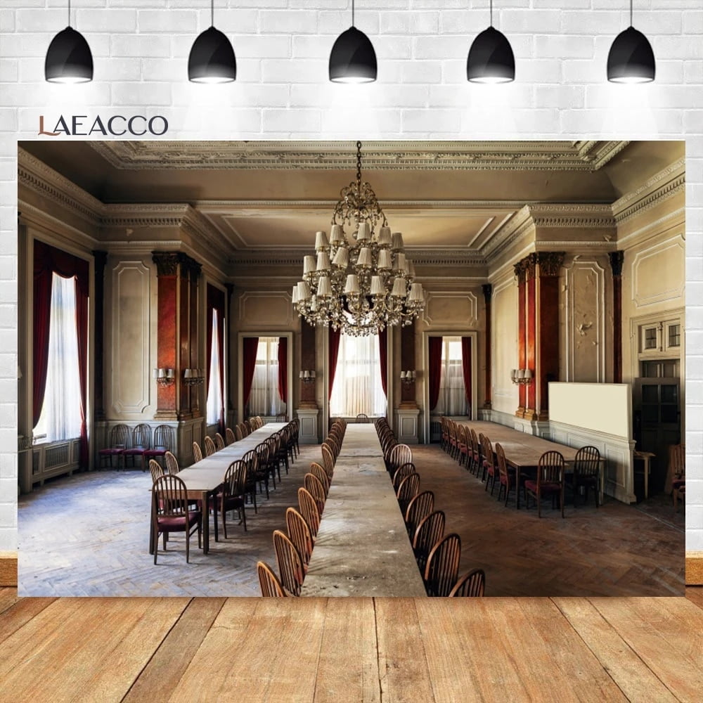 Laeacco Wedding Bridal Shower Backdrops Luxury Chandelier Chic Wall ...