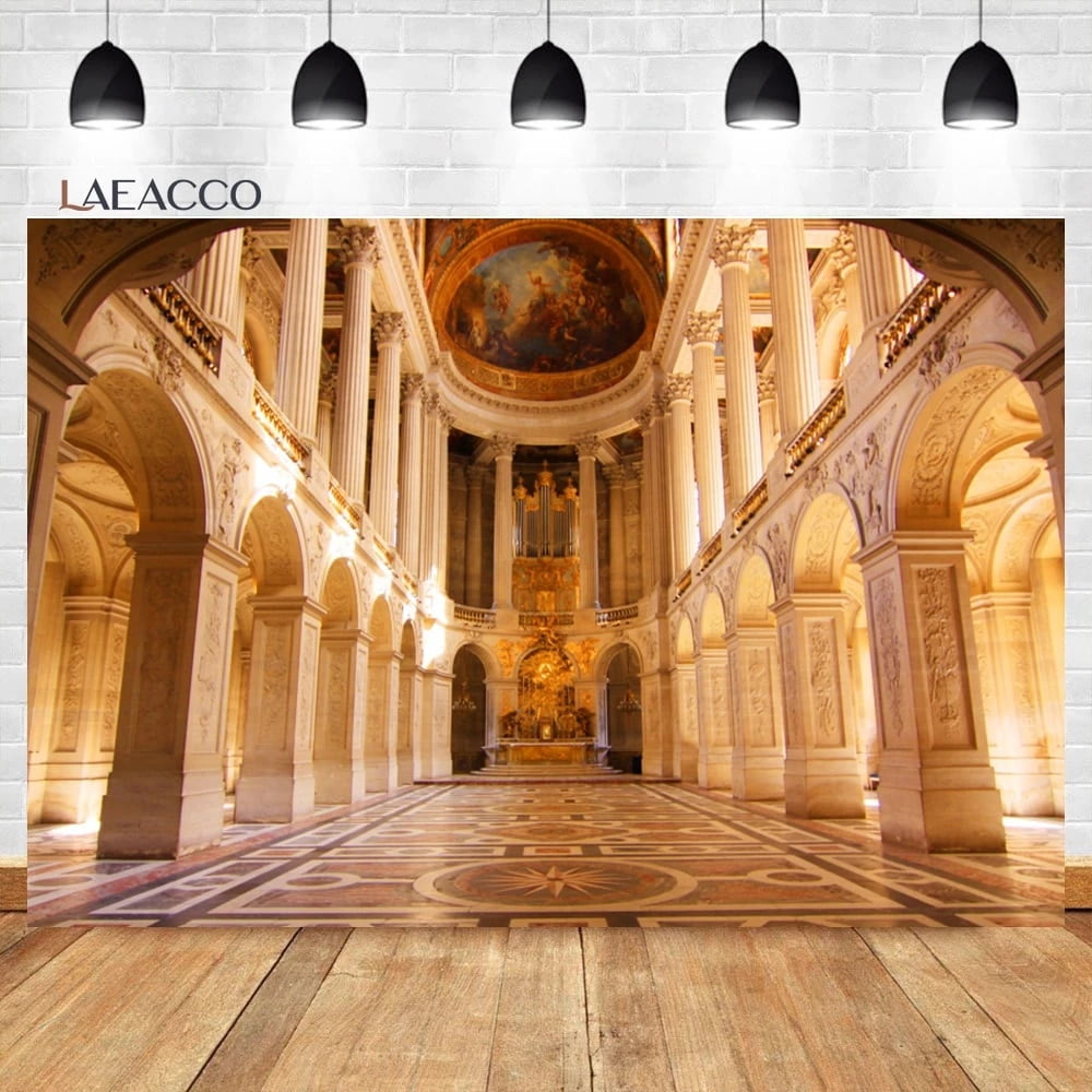 Laeacco Wedding Bridal Shower Backdrops Luxury Chandelier Chic Wall ...
