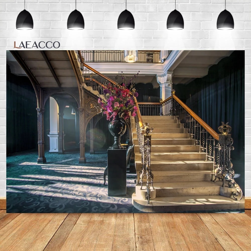 Laeacco Wedding Bridal Shower Backdrops Luxury Chandelier Chic Wall ...