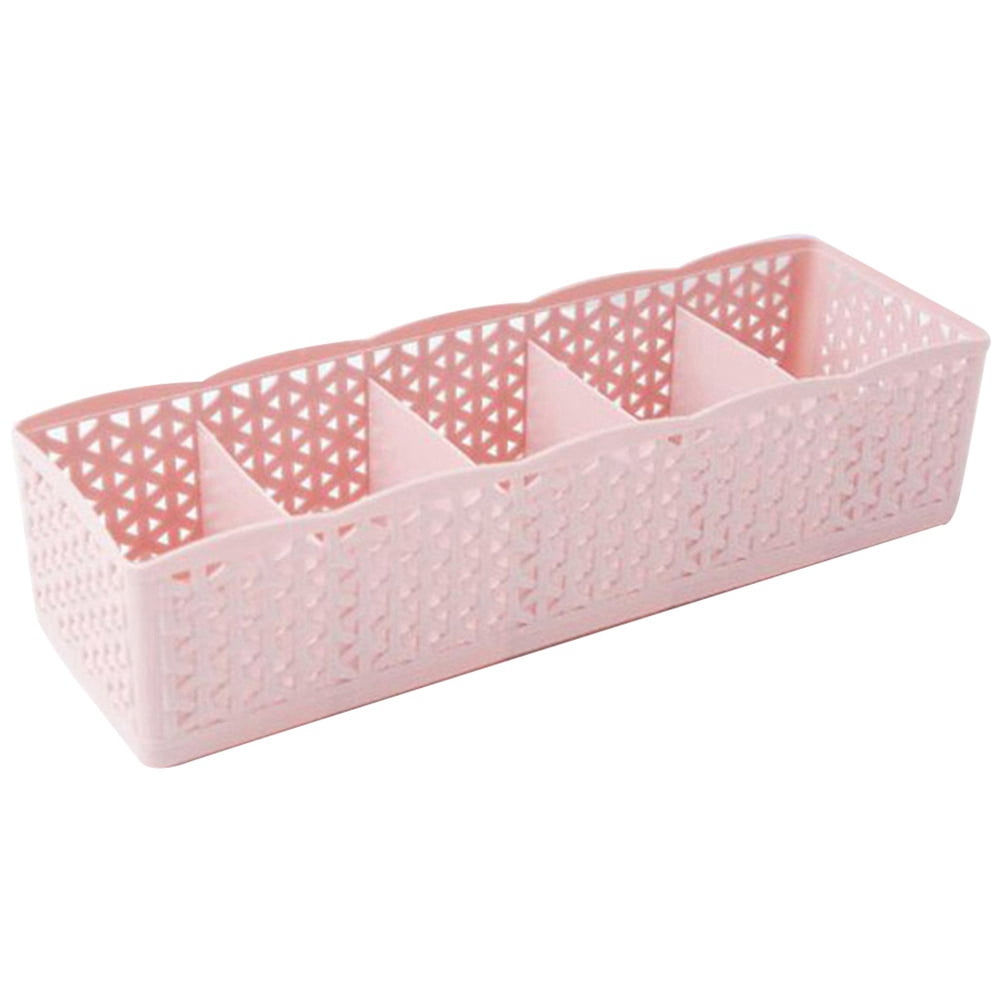 Laegsmetg 5 Grid Storage Box Underwear Bra Socks Separate Storage Box ...