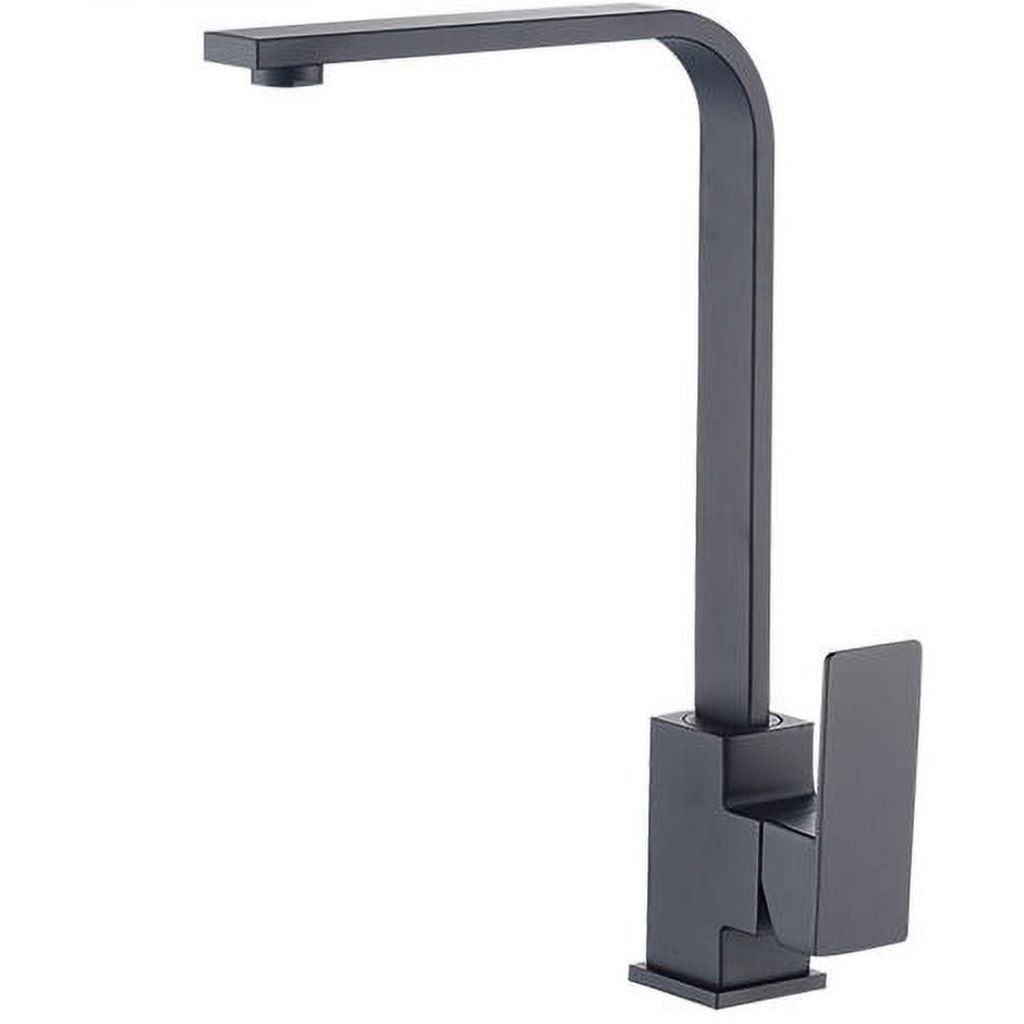 Laegsmetg Kitchen Faucet Black 360 Degree Rotating Kitchen Faucet ...