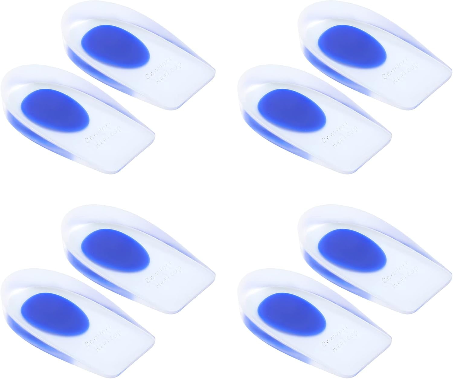Laegsmetg Silicone Gel Heel Cups - Shoe Inserts for Plantar Fasciitis ...