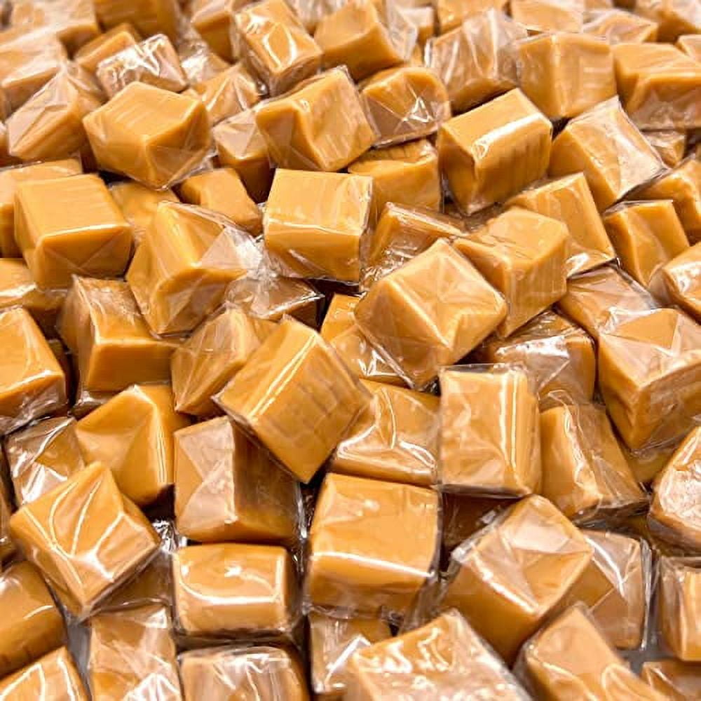 LaetaFood Classic Chewy Caramel .. Squares Candy, Individually Wrapped ...