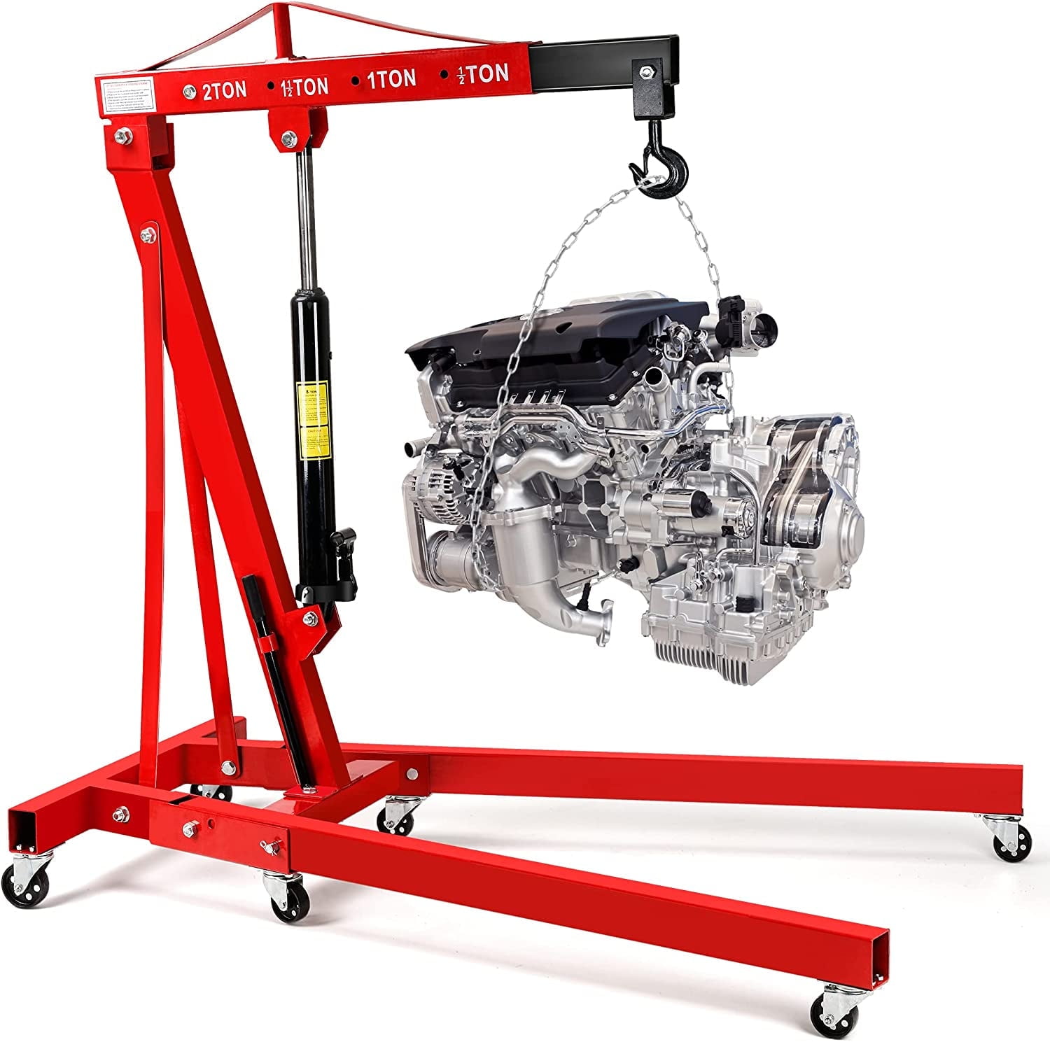 Lafati 2-Ton (4,000 lbs) Heavy-Duty Folding Hydraulic Motor Engine ...