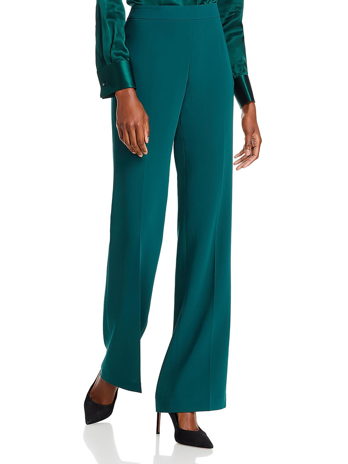Lafayette 148 New York Womens Gates High Rise Business Wide Leg Pants ...