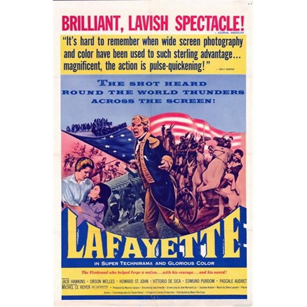 Lafayette Movie Poster - 11 x 17 in. - Walmart.com