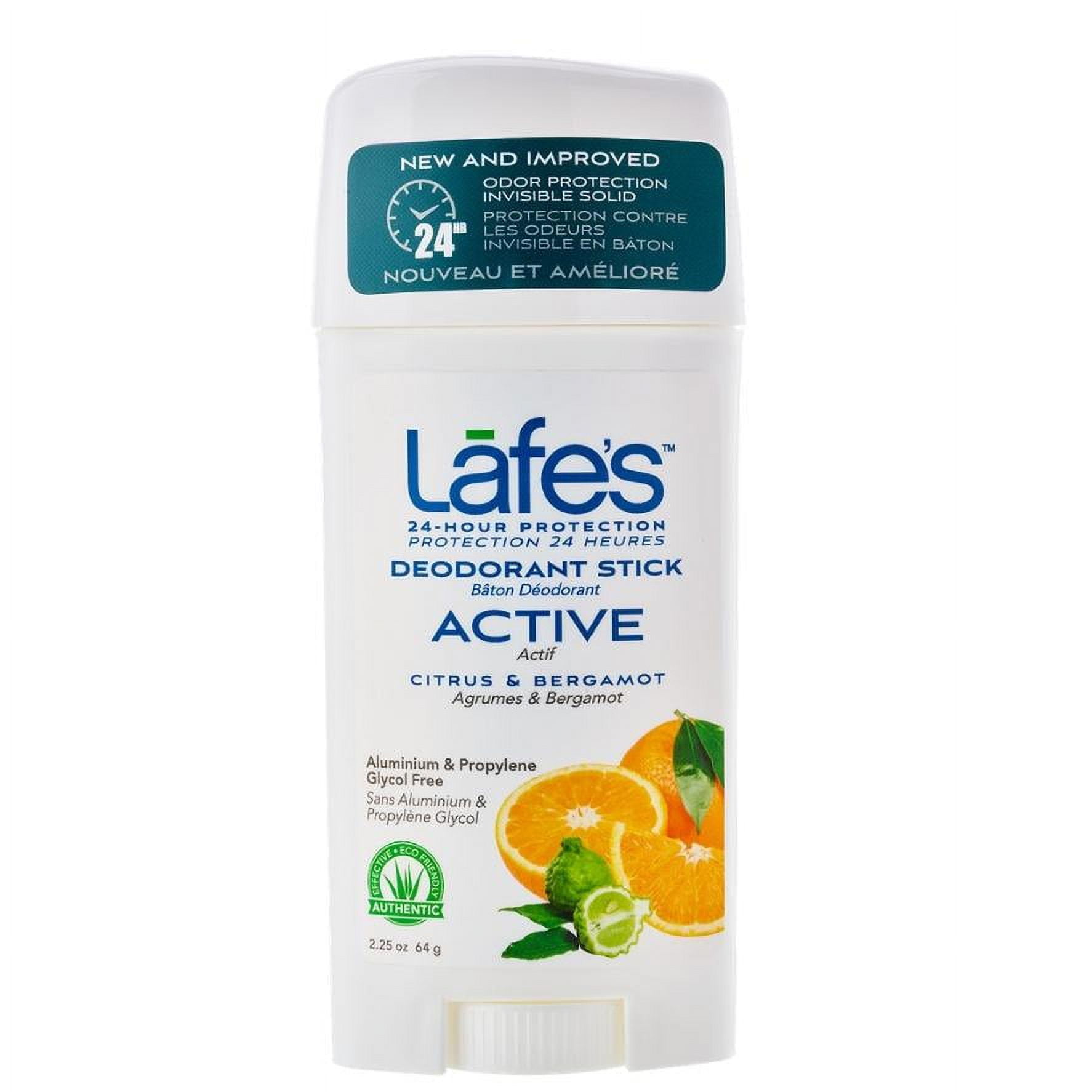 Lafe’s Natural BodyCare 24-HR Protection Deodorant Citrus Active, 2 ...
