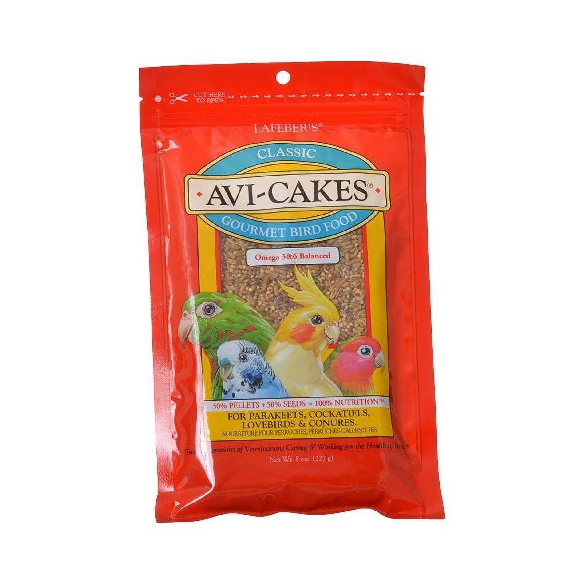 Lafeber Classic Avi-cakes Gourmet Parakeet, Cockatiel & Conure Food - 8 ...