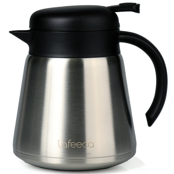 Lafeeca Thermal Coffee Carafe Tea Pot Stainless Steel, Double Wall Vacuum Insulated, Cool Touch ...