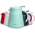 Lafeeca Thermal Coffee Carafe Tea Pot, Stainless Steel, Vacuum Insulated, Cool Handle, Non-Slip ...