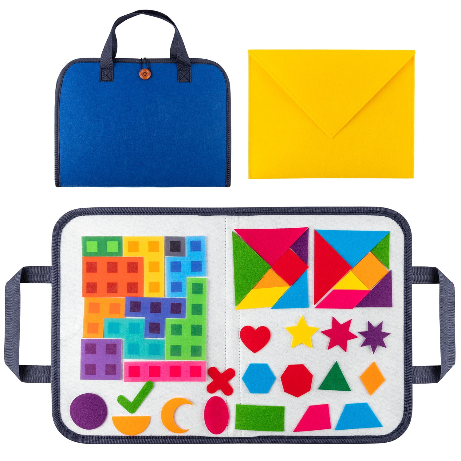 Laffact 45 piece Portable Graphics Felt Storyboard Set,Puzzle Toys New ...