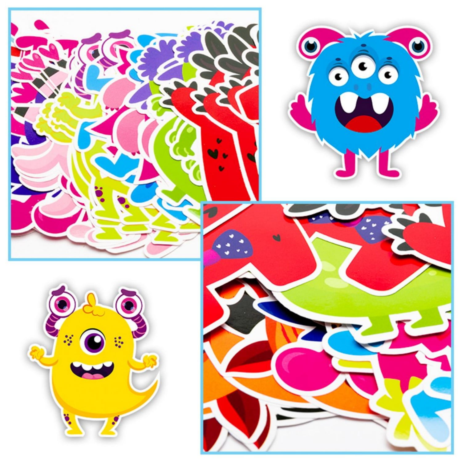 Laffact Monster Paper Cutouts, 45-Pack,for Bulletin Board Decoration ...