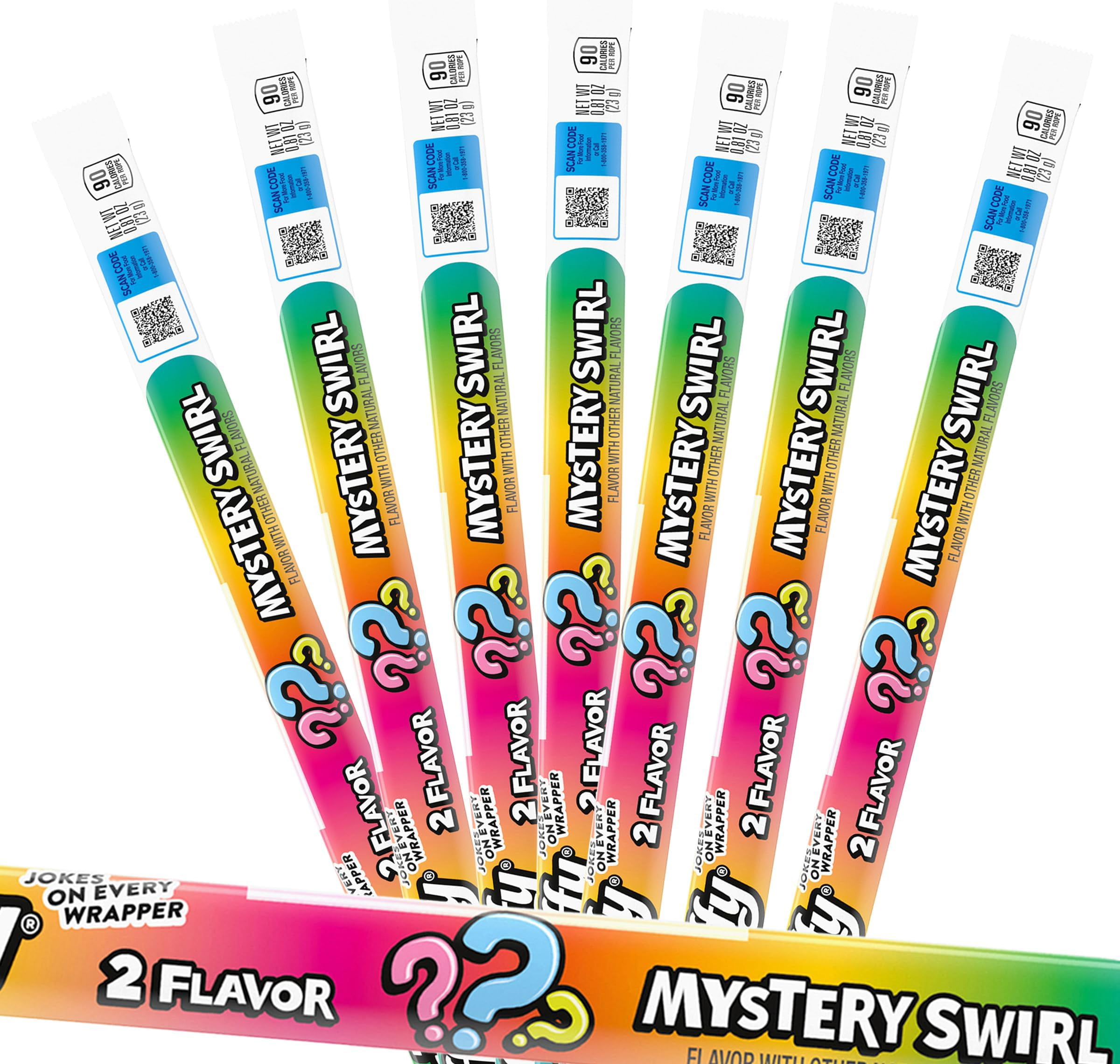 Laffy Mystery Swirl Taffy BCF26 Rope Candy, 24 Pack, Taffy Candy ...