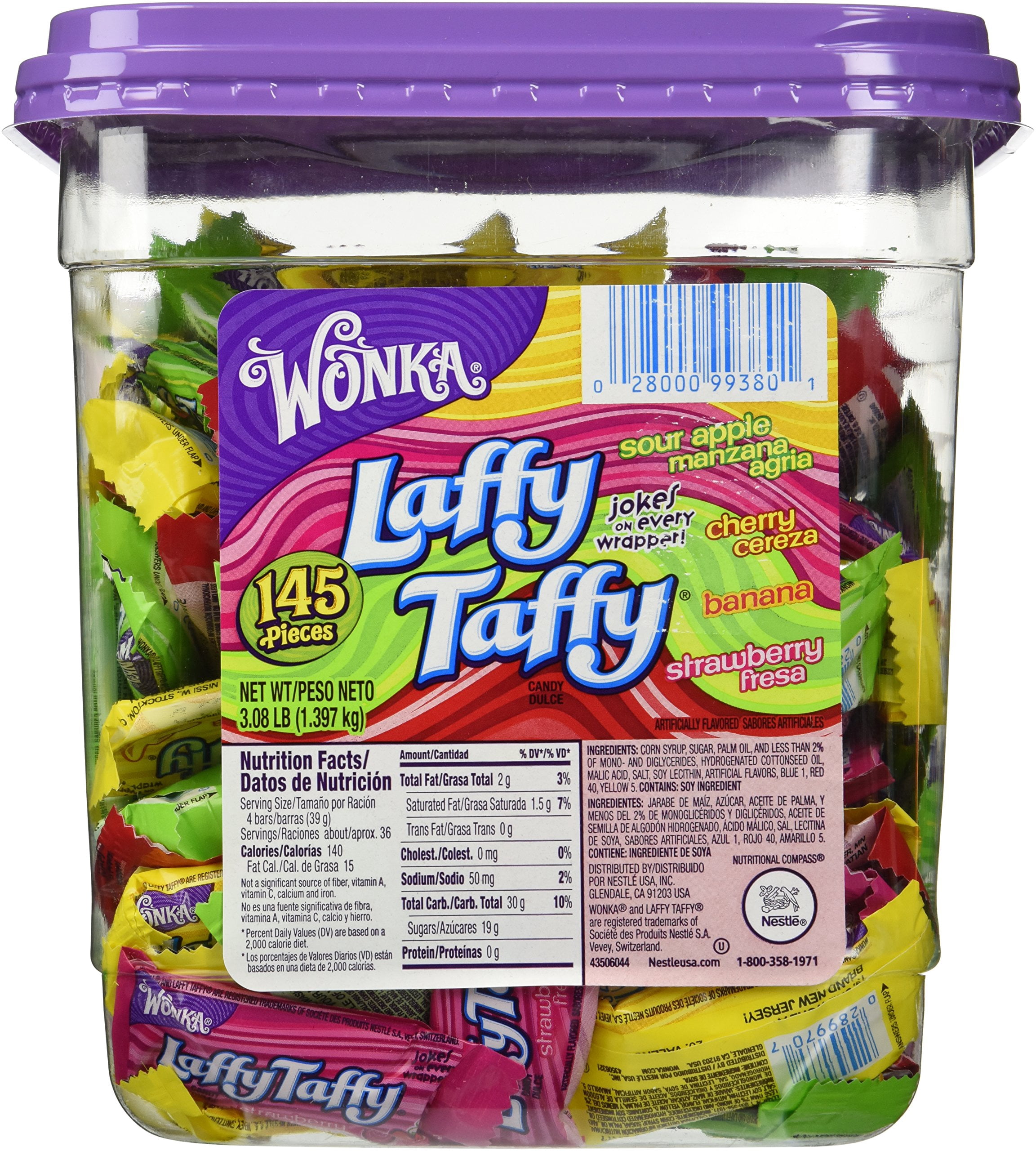 Laffy Taffy 145ct. Tub - Assorted - Walmart.com