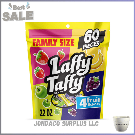 Laffy Taffy Assorted, Mini Bars, Chewy Candy in a Variety of Fruity ...