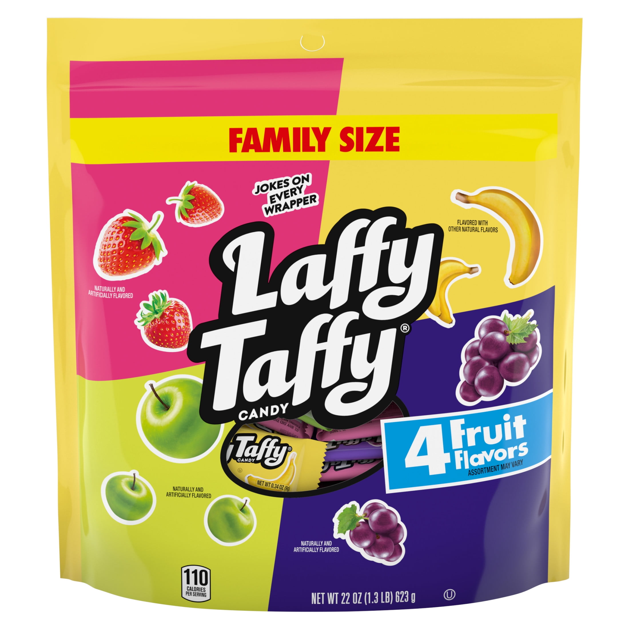 Laffy Taffy Assorted, Mini Bars, Chewy Candy in a Variety of Fruity ...