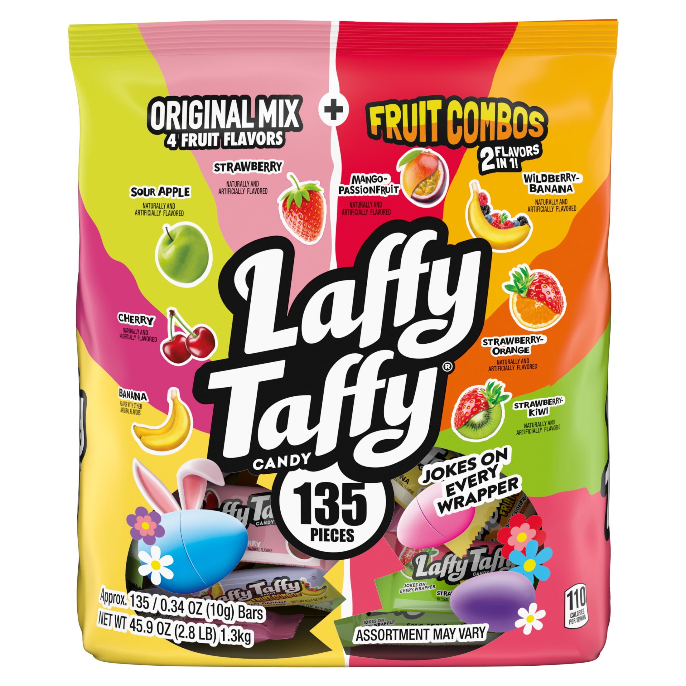 Laffy Taffy Candy Assorted Chews and Laffy Taffy Combos Mini Bars ...