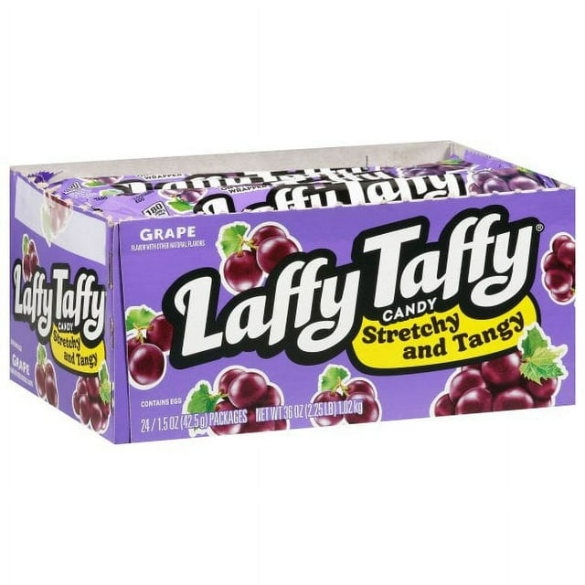 Laffy Taffy, Tangy Grape Flavor, Nutritional Label, Chewy Candy ...