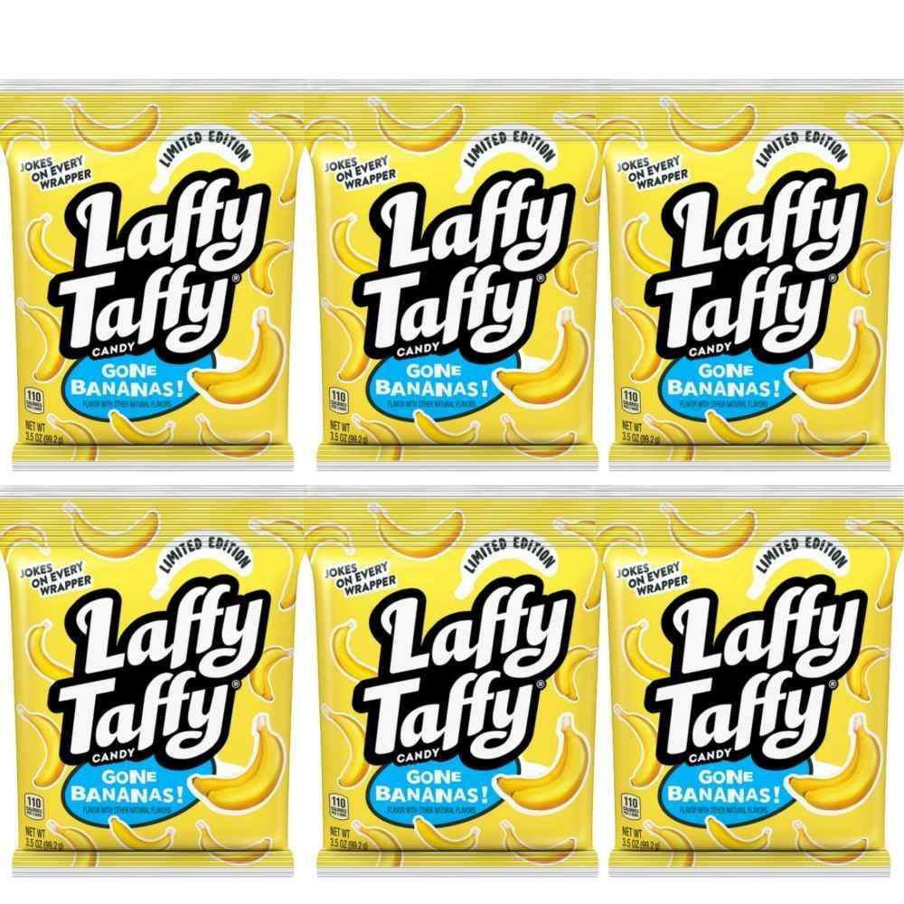 Laffy Taffy Laffy Gone Bananas Chewy Texture Fruit Flavors 3.5 oz Pack ...
