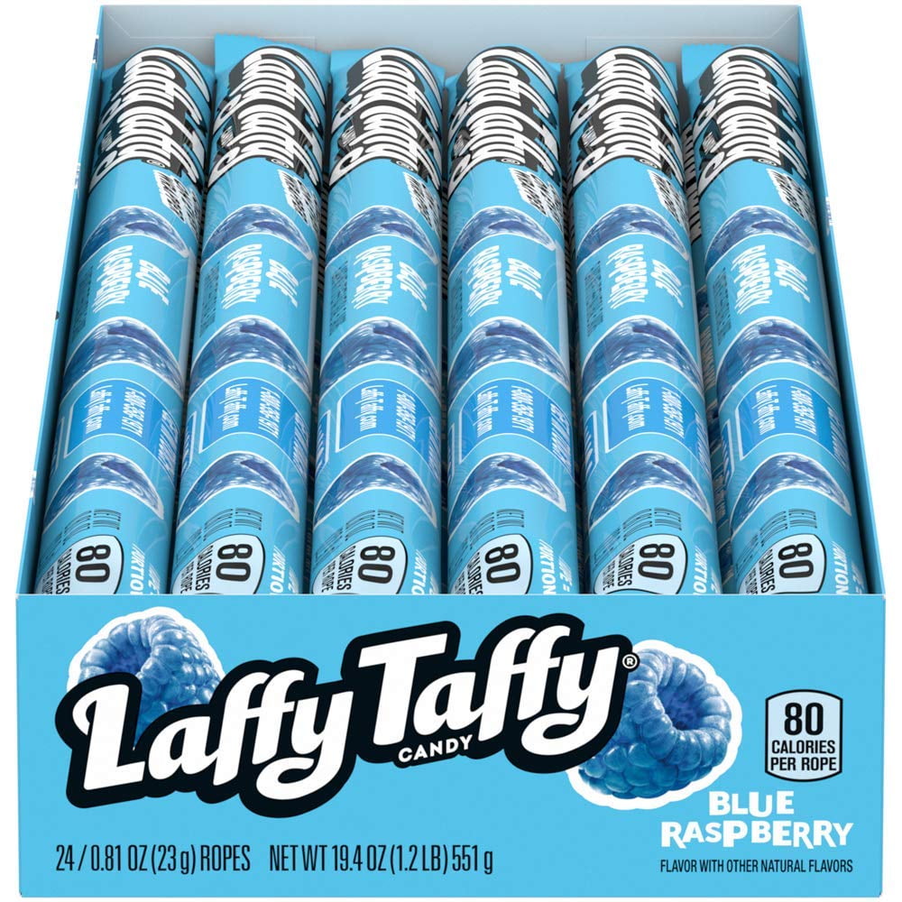 Laffy Taffy Rope Blue DMF15 Raspberry 3/99C,0.81 ounces, 24 Count ...