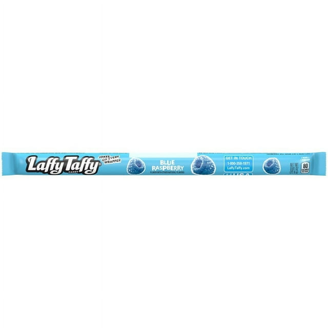 Laffy Taffy Rope Blue Raspberry Candy, 0.81oz (24 Count) - Walmart.com